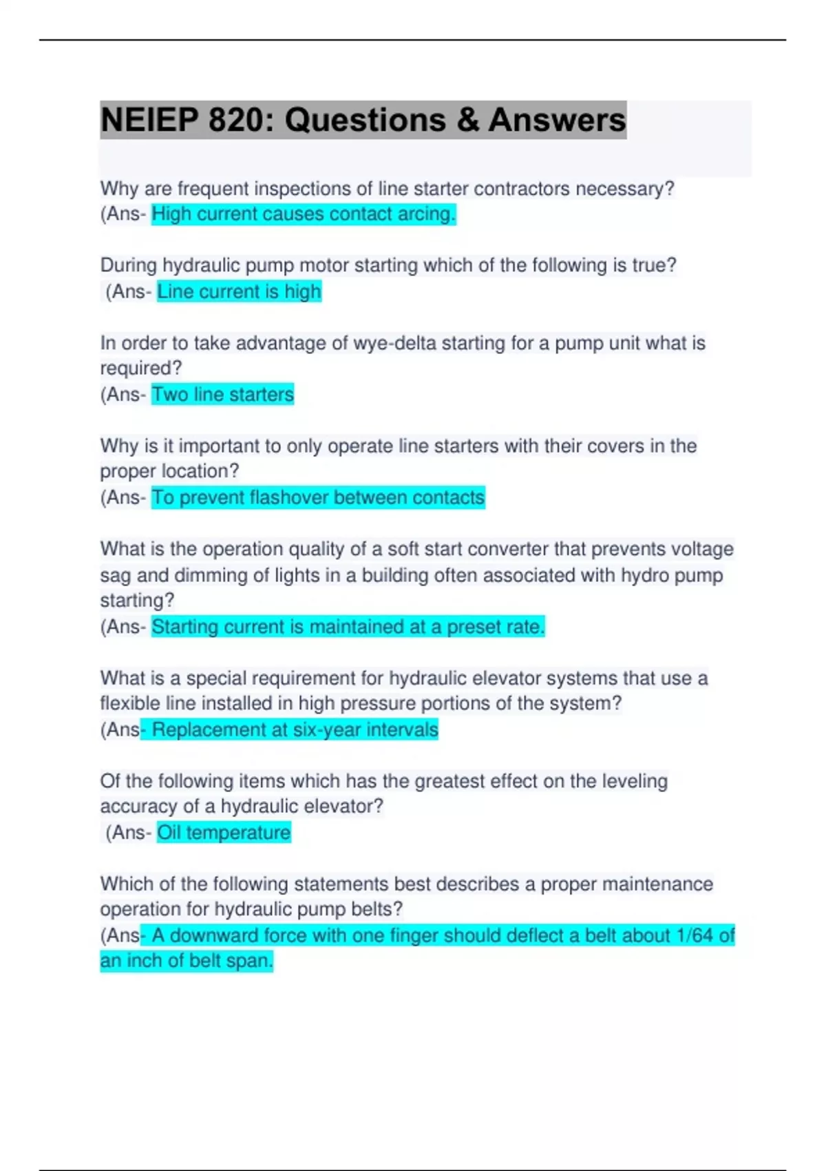 NEIEP 820 Exam : Questions & Answers : Solved Solution - NEIEP 820 ...