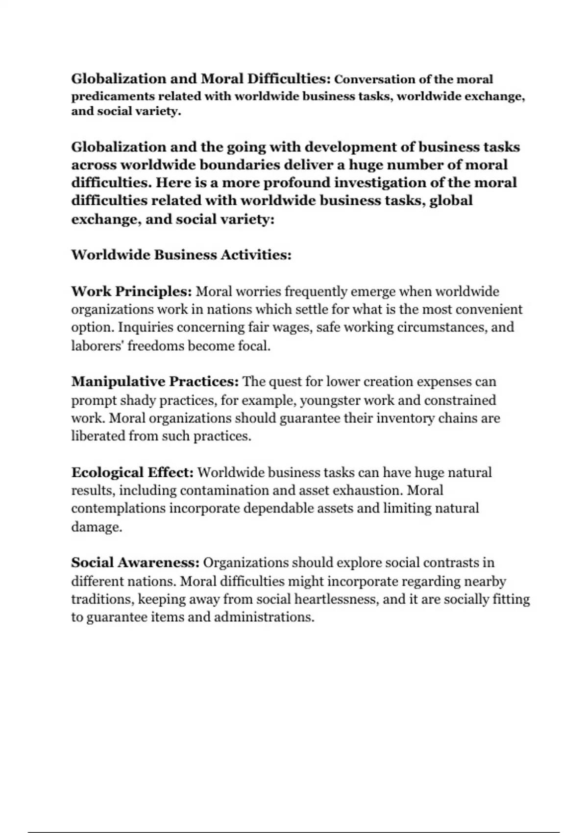 Navigating Ethical Challenges in Global Business: A Comprehensive ...