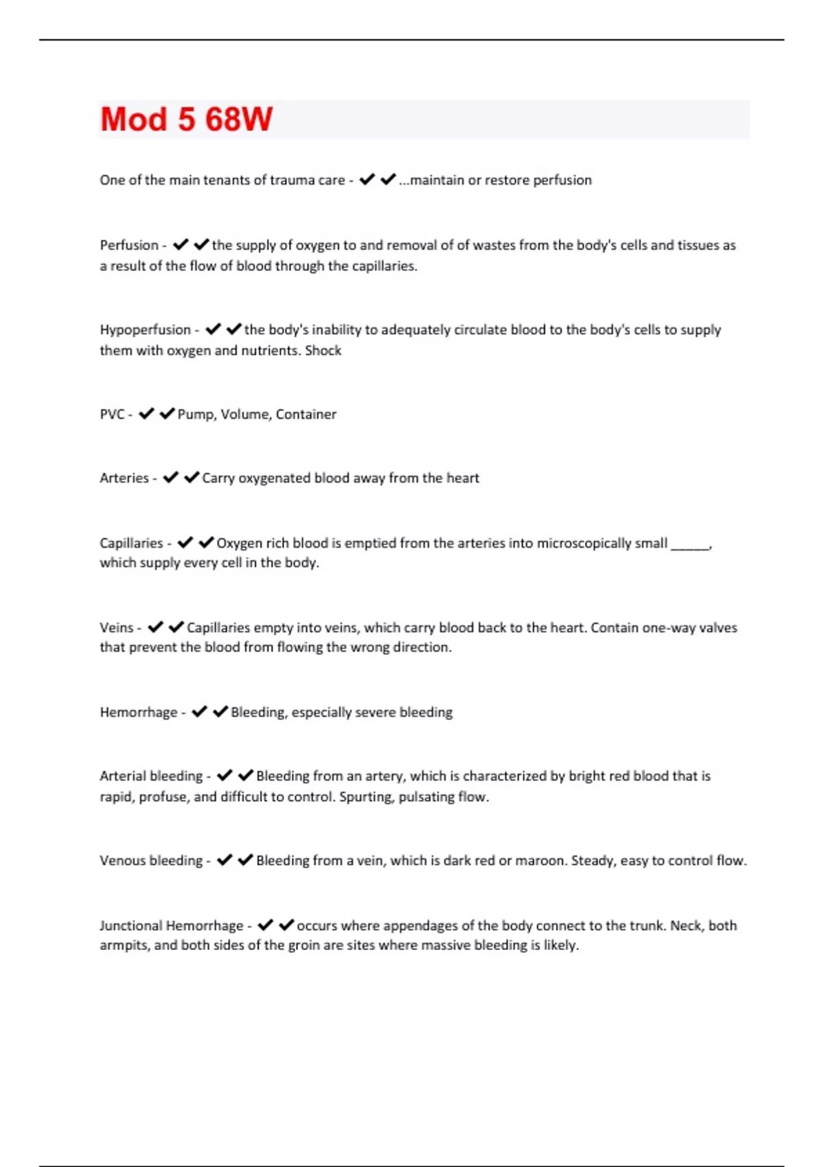 Mod 5 68W | 151 Questions and Answers(A+ Solution guide) - Mod 5 68W ...