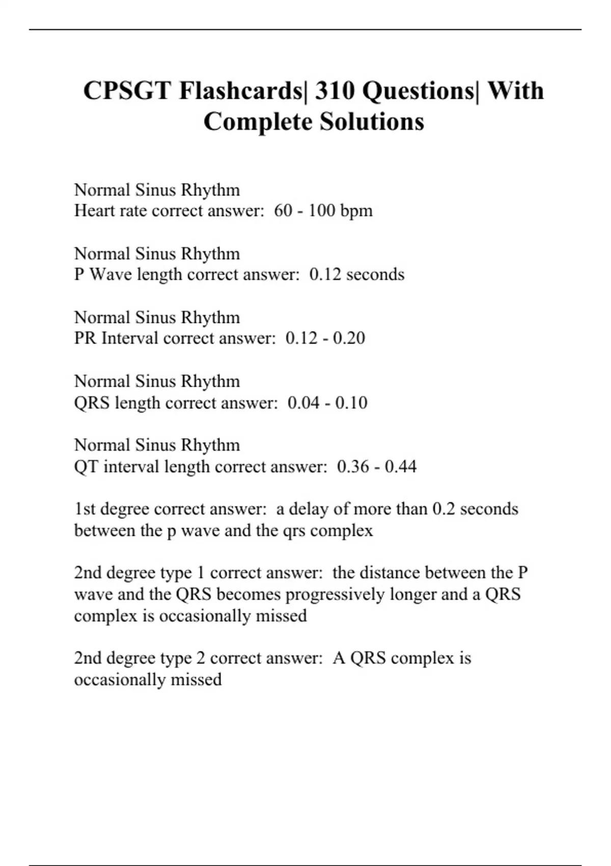 CPSGT Flashcards| 310 Questions| With Complete Solutions - CPSGT ...