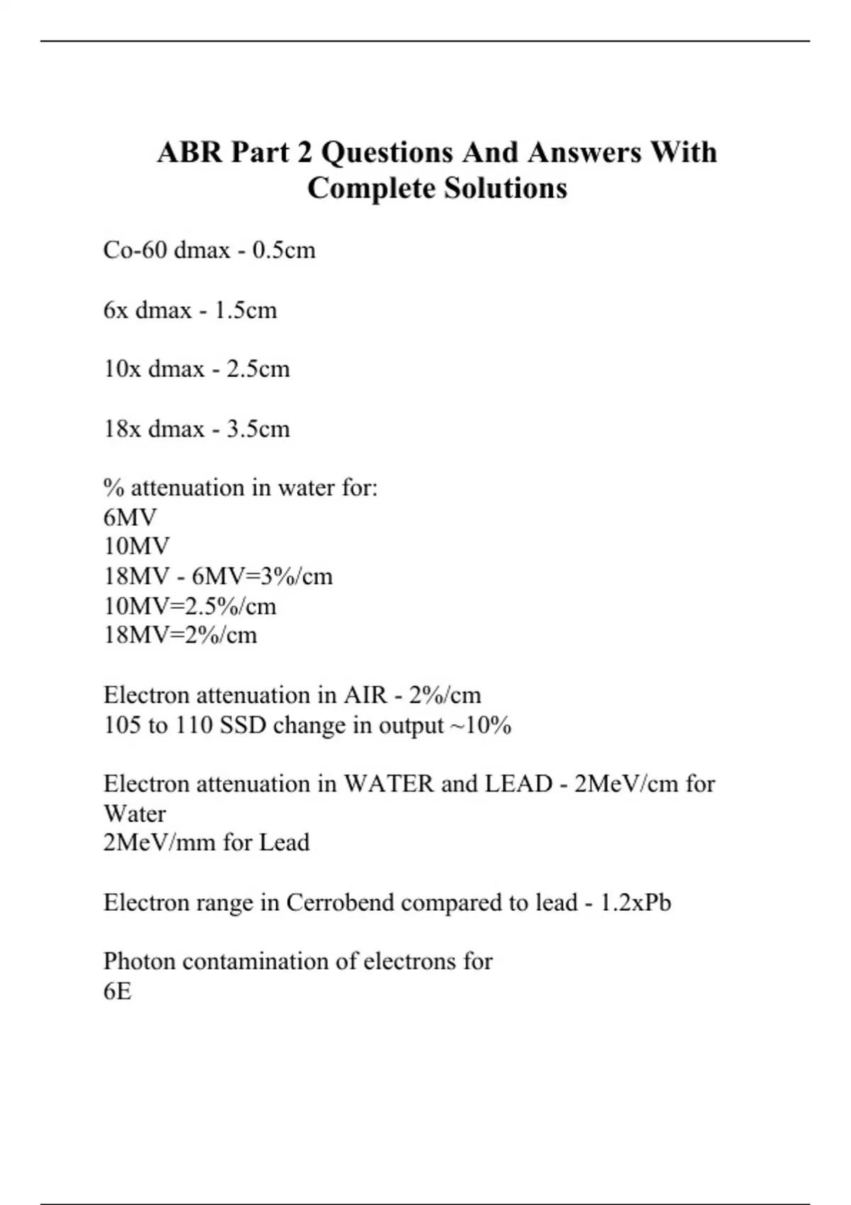 ABR Part 2 Questions And Answers With Complete Solutions - ABR ...