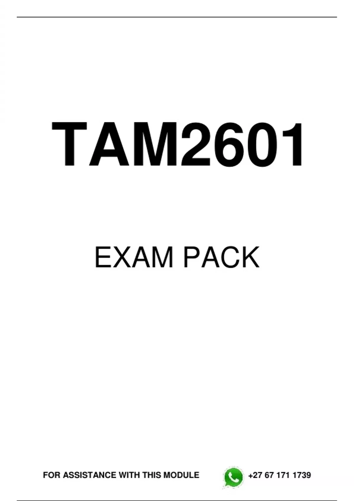 TAM2601 EXAM PACK 2026 - Teacher as manager (TAM2601) - Stuvia SA