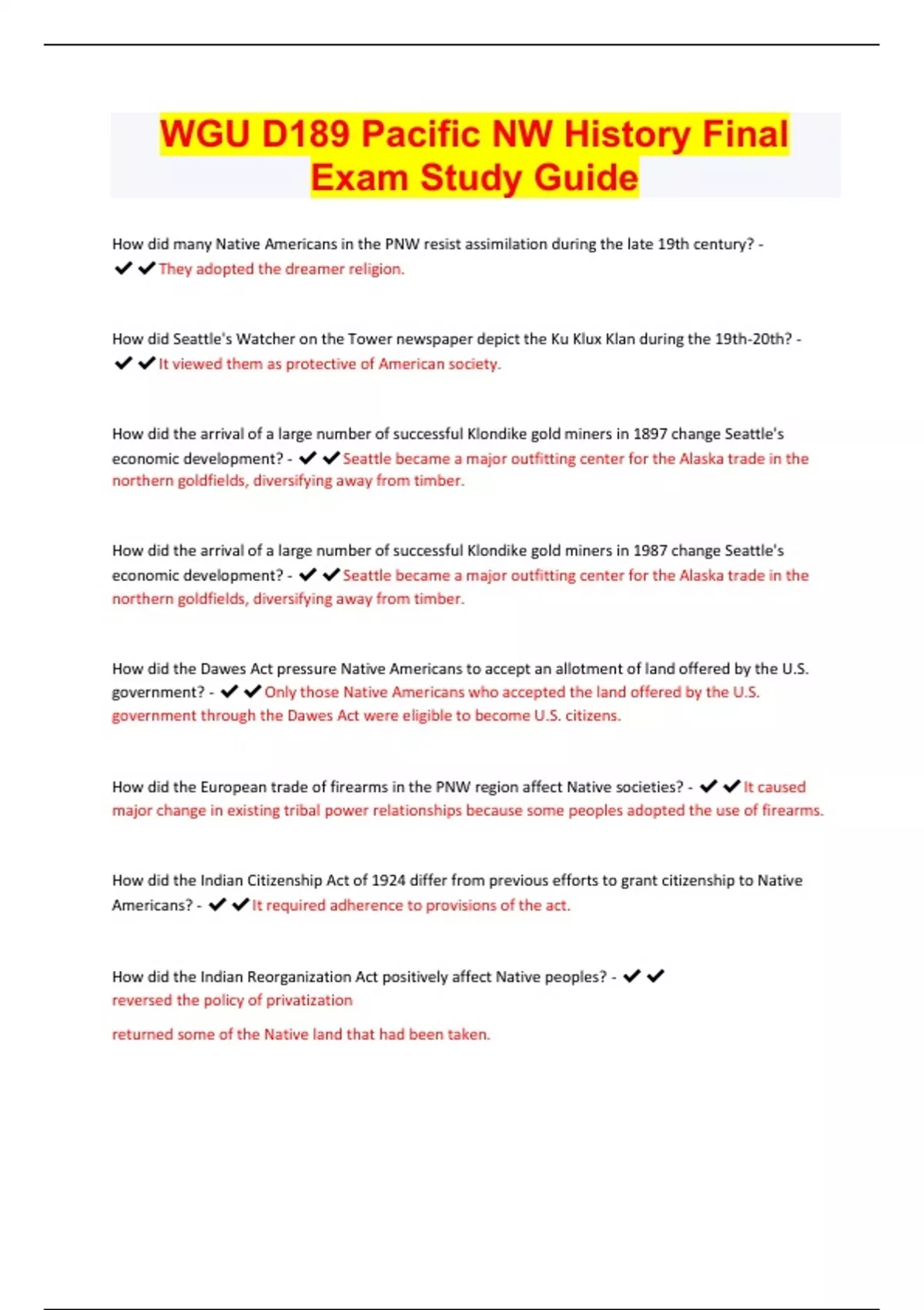 WGU D189 Bundled Exams with Complete Solution 2023/24 | Verified | Guaranteed Success - Stuvia US