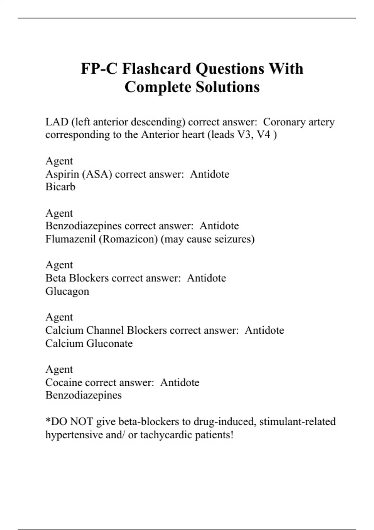 FP-C Flashcard Questions With Complete Solutions - FP-C - Board ...