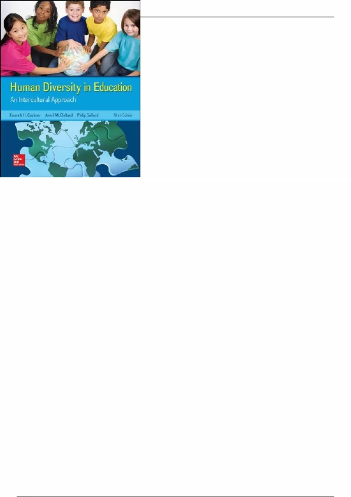 Human Diversity in Education 9th Edition By Kenneth Cushner - Test Bank ...