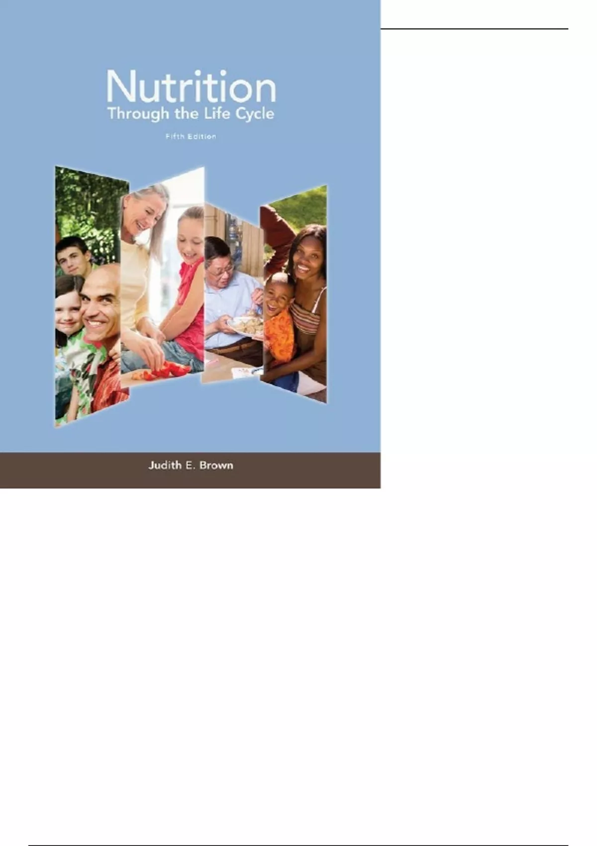 Nutrition Through the Life Cycle 5th Edition by Judith E. Brown - Test ...