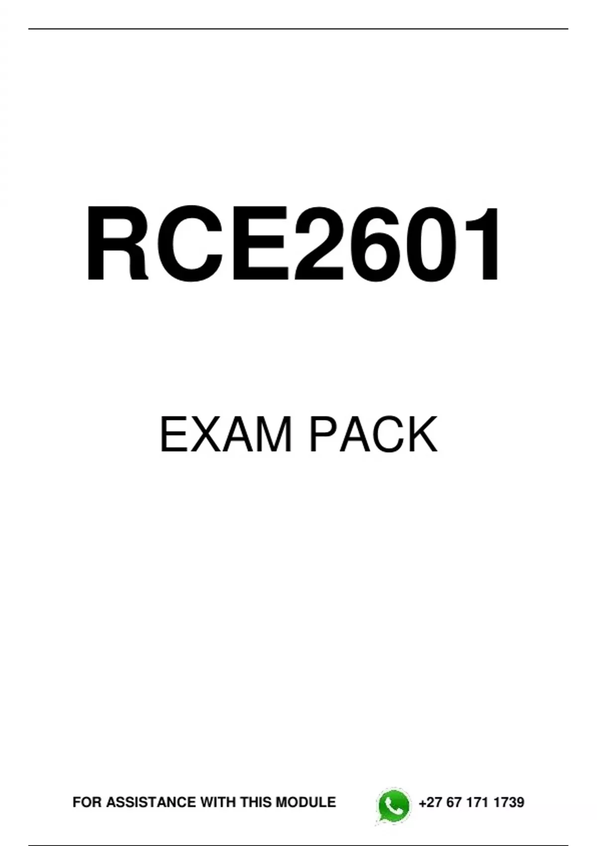 RCE2601 EXAM PACK 2026 - Research and Critical reason (RCE2601) - Stuvia SA