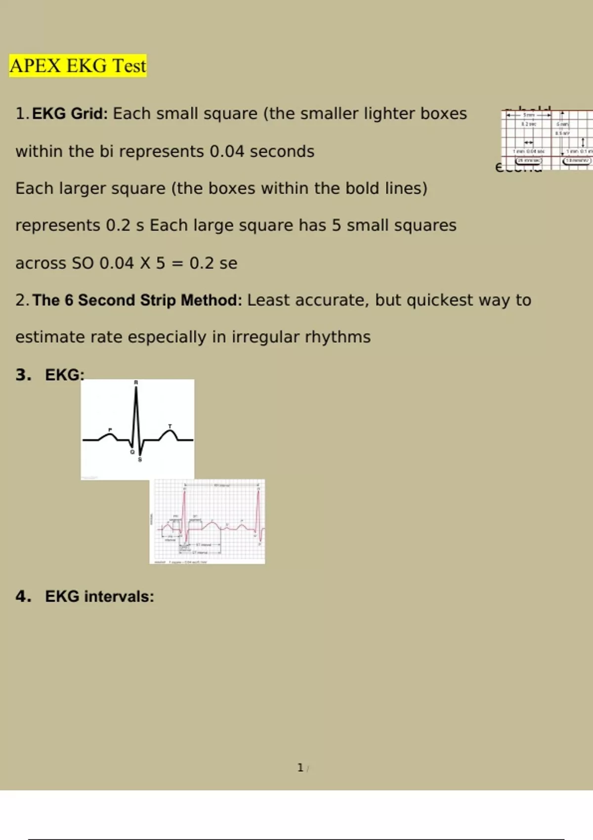 APEX EKG Test Latest 2023/2024[100% correct answers & explanations ...
