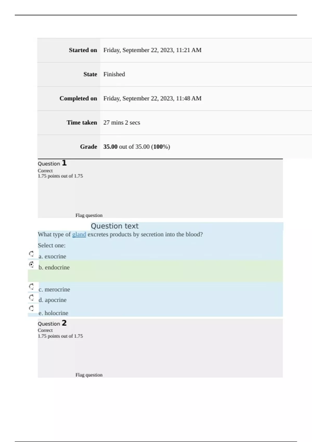AP1 201 Topic 5 Quiz (Straighterline) 2023 - AP1 201 - Stuvia US