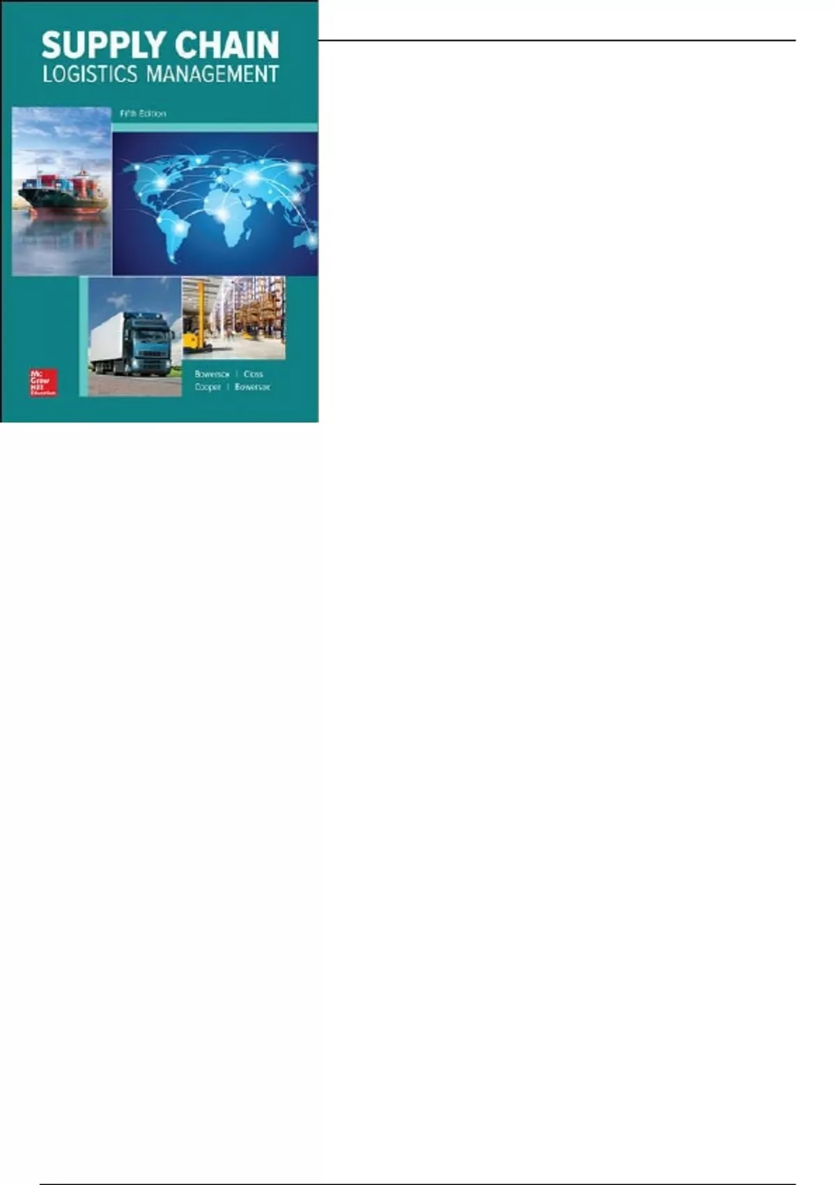 Supply Chain Logistics Management 5Th Edition By Donald Bowersox - Test ...