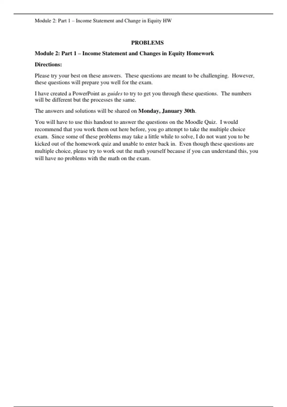 MHA 706 (HCAD 760) Homework problem sets and solutions - Stuvia US