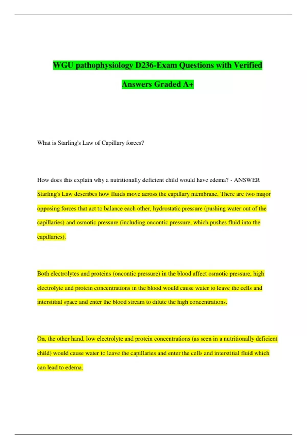 Bundle For Wgu Exam Questions With Complete Solutions Stuvia Us