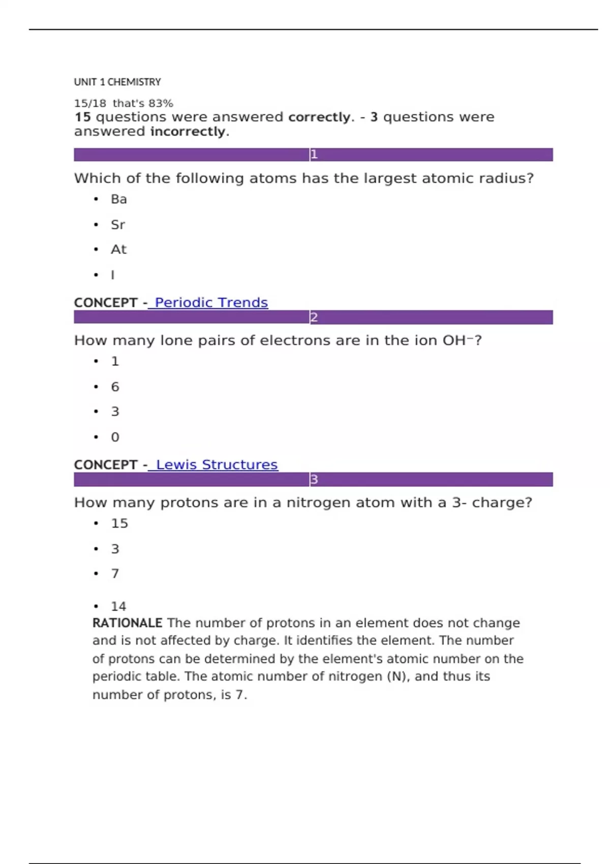 Chemistry 101 Unit 1 solution- Southern New Hampshire University 2023 ...