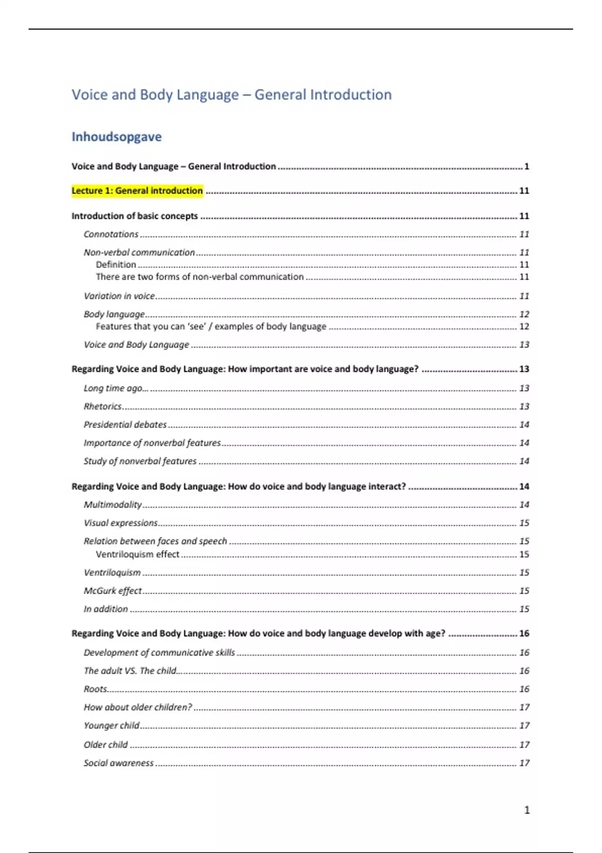 Voice & Body Language - including EVERYTHING the teachers said during ...
