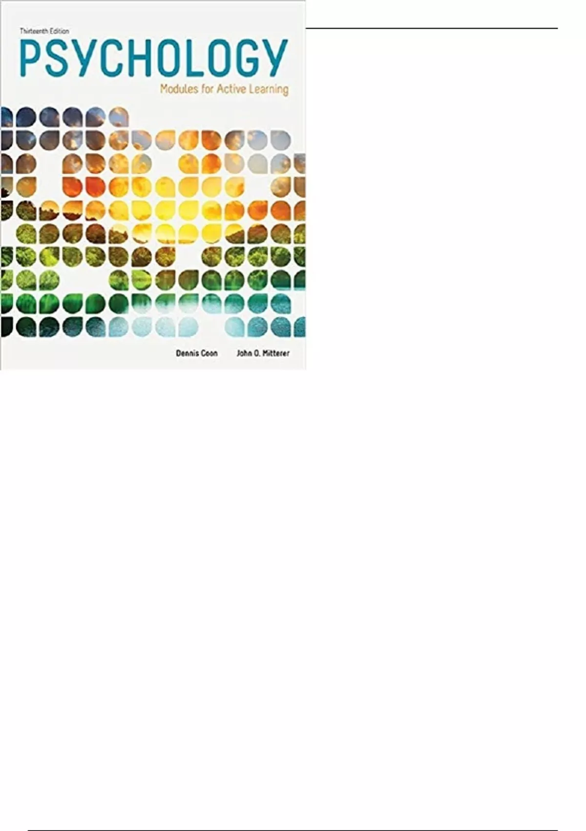 Psychology Modules for Active Learning 13th Edition by Dennis Coon ...