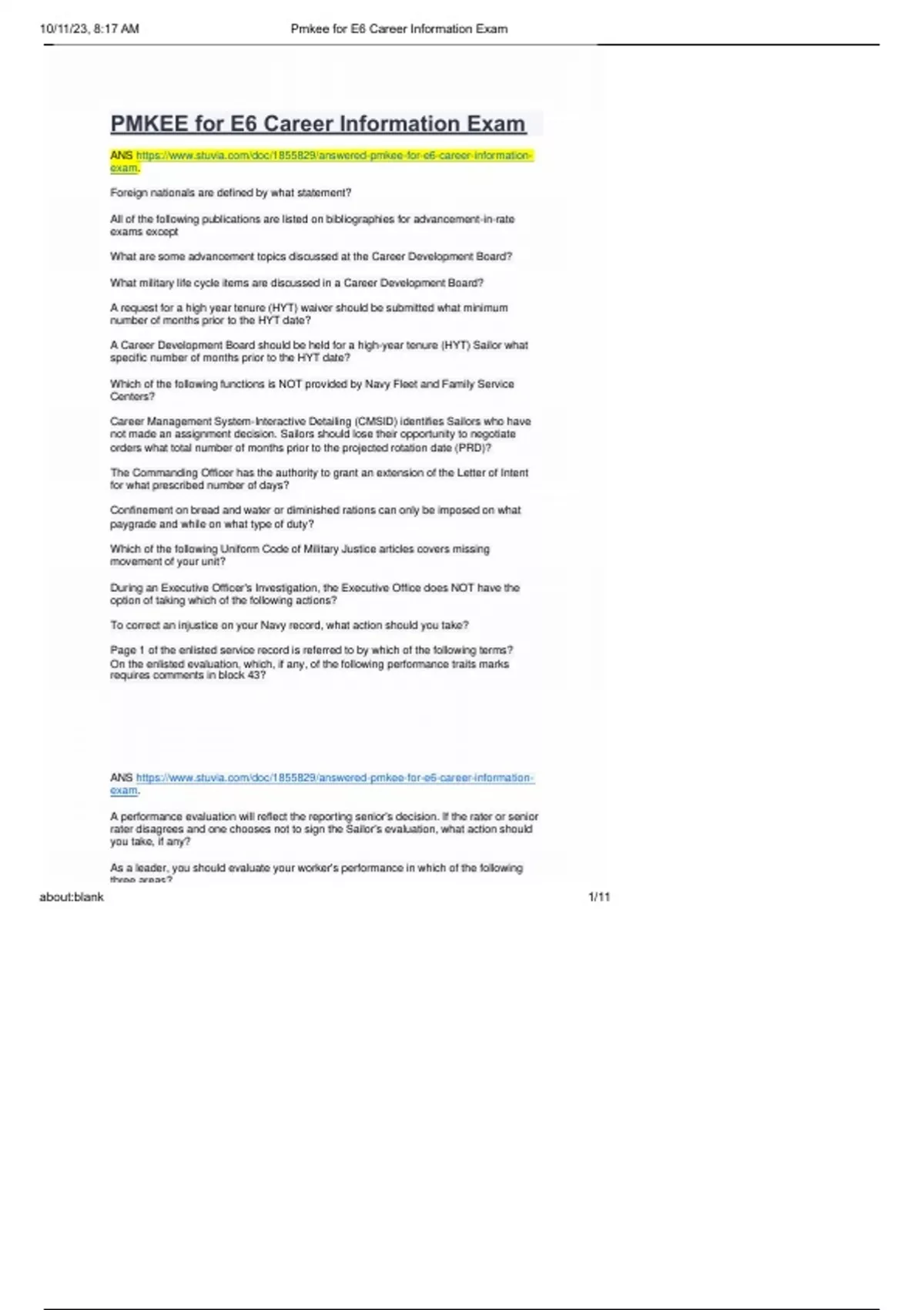 PMKE-E4 Career Information 2023/2024 with complete solutions - PMK EE ...