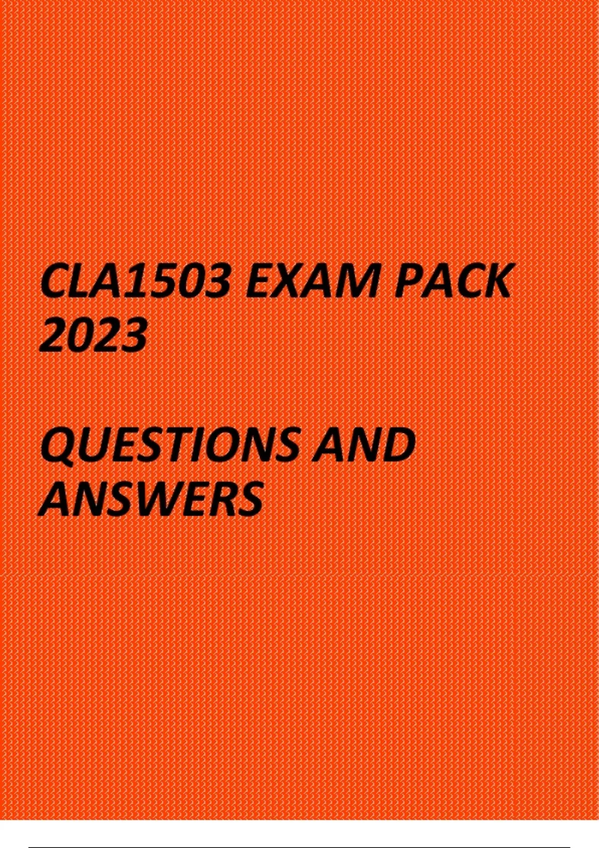 Commercial law IC (CLA1503 EXAM PACK 2023) - Commercial Law IC - Stuvia SA