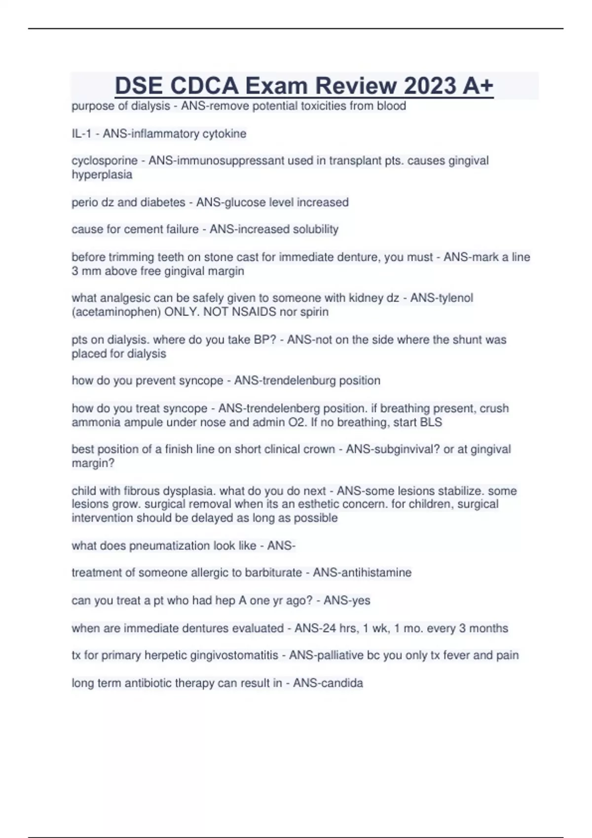 DSE OSCE – (Combination of DSE OSCE), OSCE (DSE) Questions And Answers 2023, Dental OSCE Exam ...