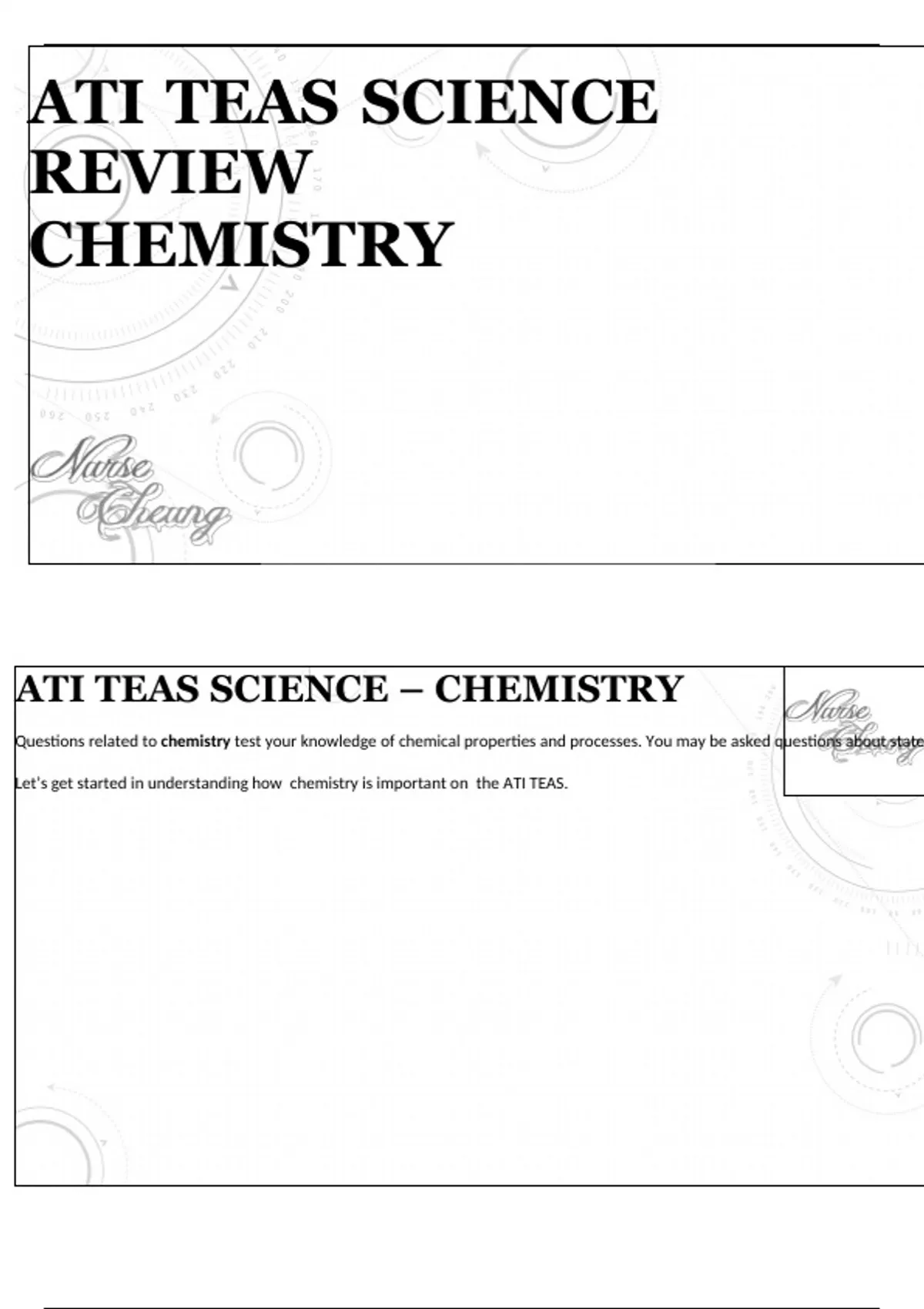 ATI TEAS SCIENCE REVIEW CHEMISTRY Questions With Complete Solutions ...
