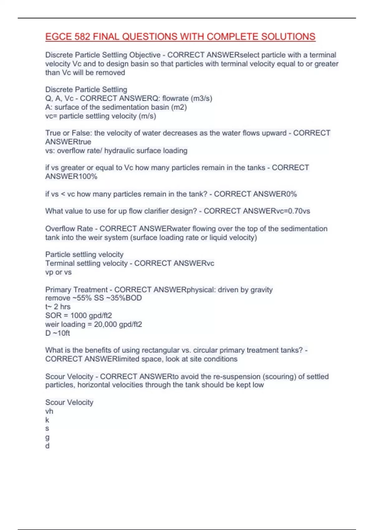 EGCE 582 FINAL QUESTIONS WITH COMPLETE SOLUTIONS - EGCE 582 - Stuvia US