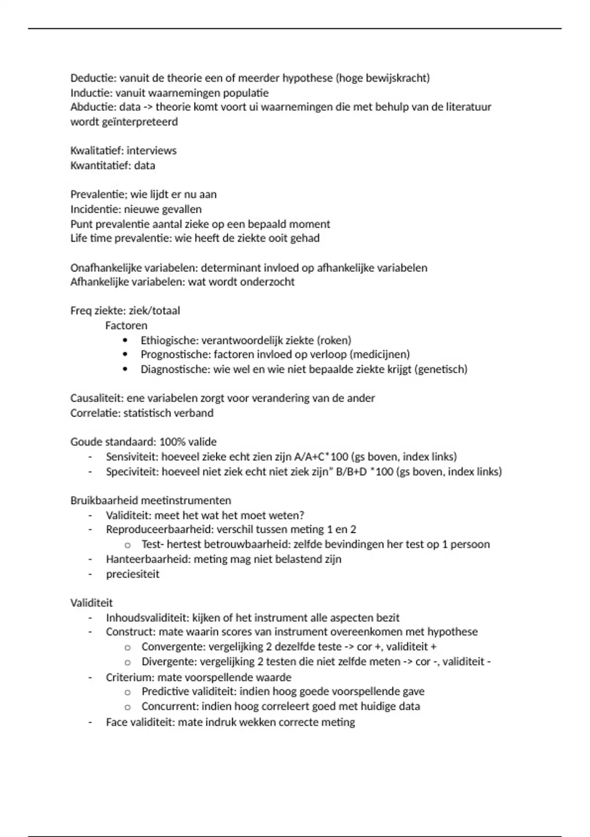 Introductie Wetenschappelijke Onderzoeksmethoden GZW1023 samenvatting ...
