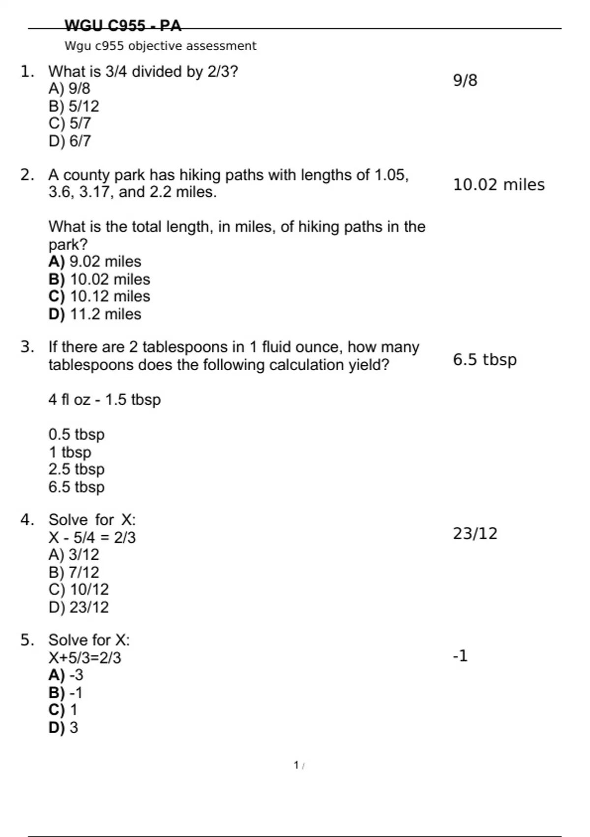 Wgu c955 objective assessment Questions & Answers 2023/24 Update - Wgu c955 objective assessment ...
