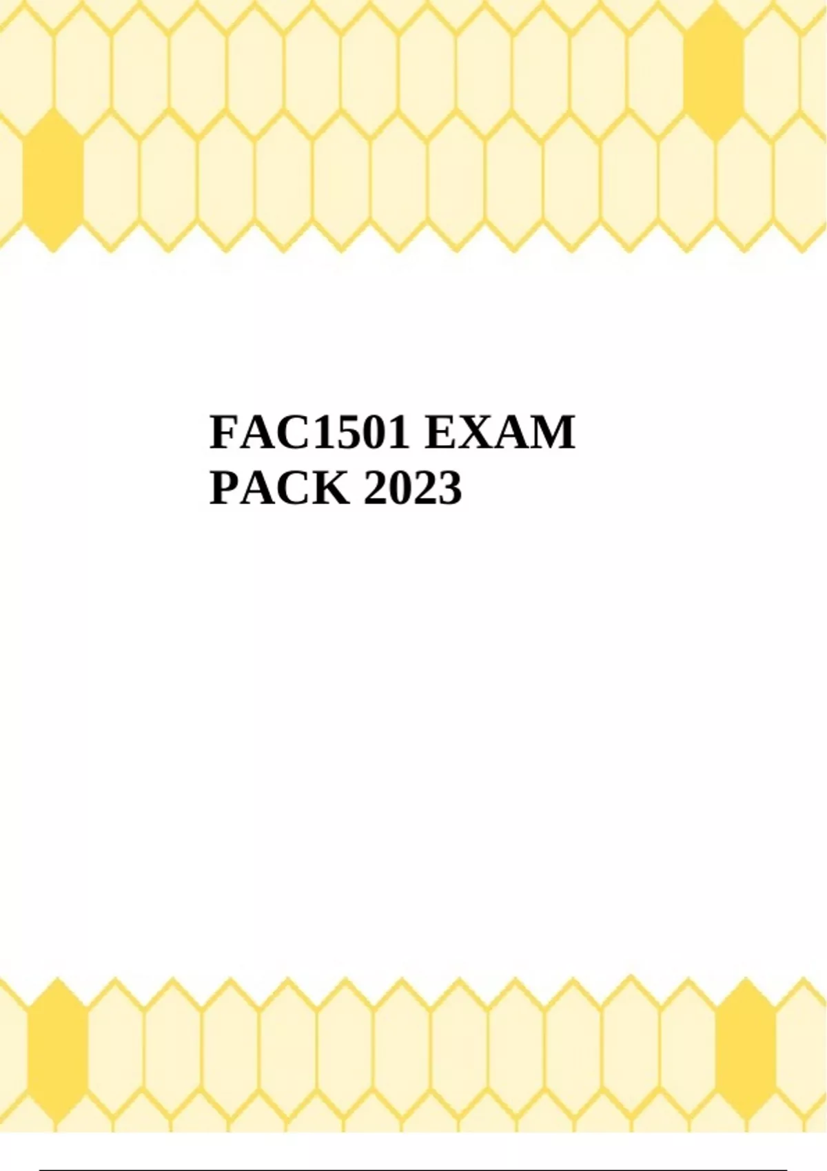 FAC1501 EXAM PACK 2023 - Introductory Financial Accounting - Stuvia SA