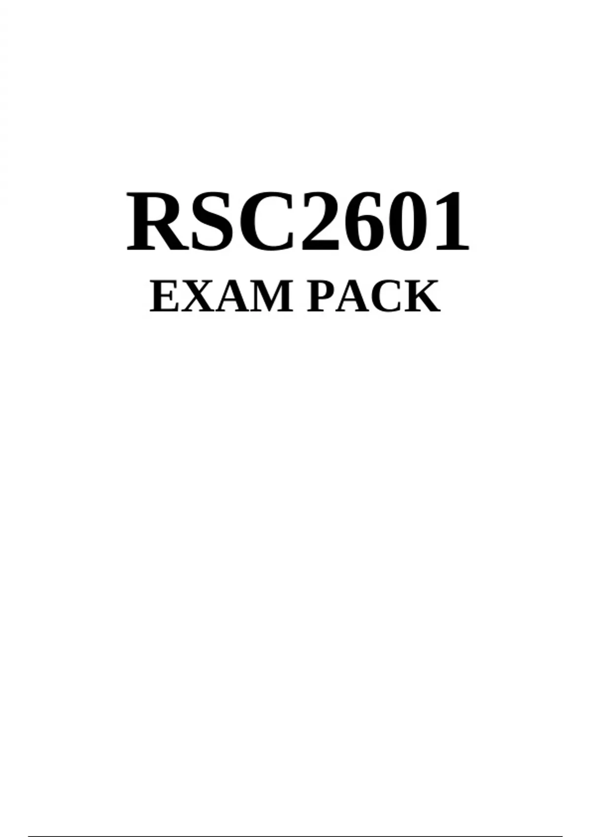 RSC2601 EXAM PACK 2024 - Research in Social Sciences - Stuvia SA