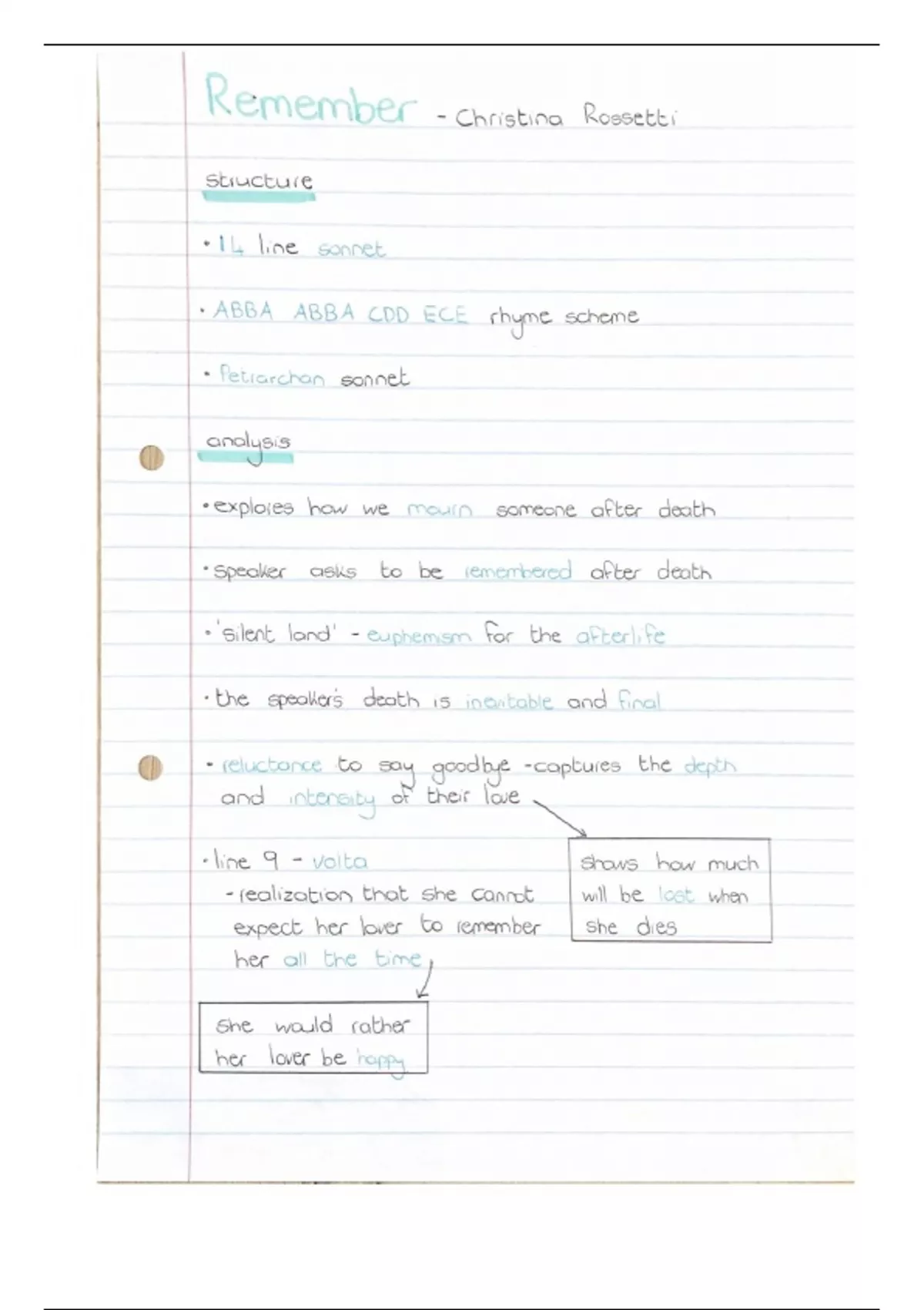 Summary Remember - IEB Matric English HL poem - English Home Language ...