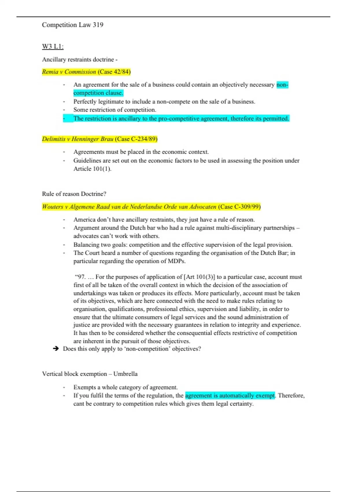 Into into Cartels (anti-trust law) & vertical block exemptions ...