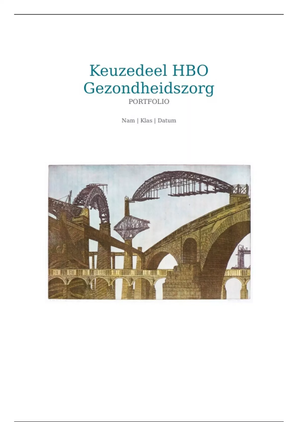 Keuzedeel HBO Gezondheidszorg MBO Verpleegkunde - Keuzedeel HBO - Stuvia NL