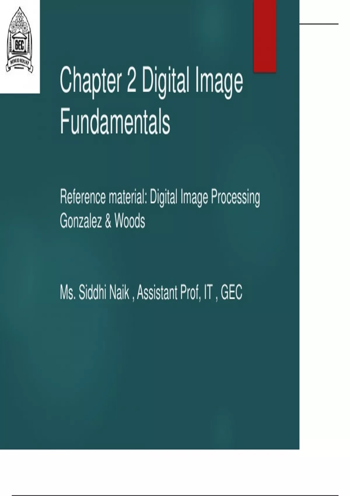 Image processing :Digital image fundamentals - Image processing - Stuvia US