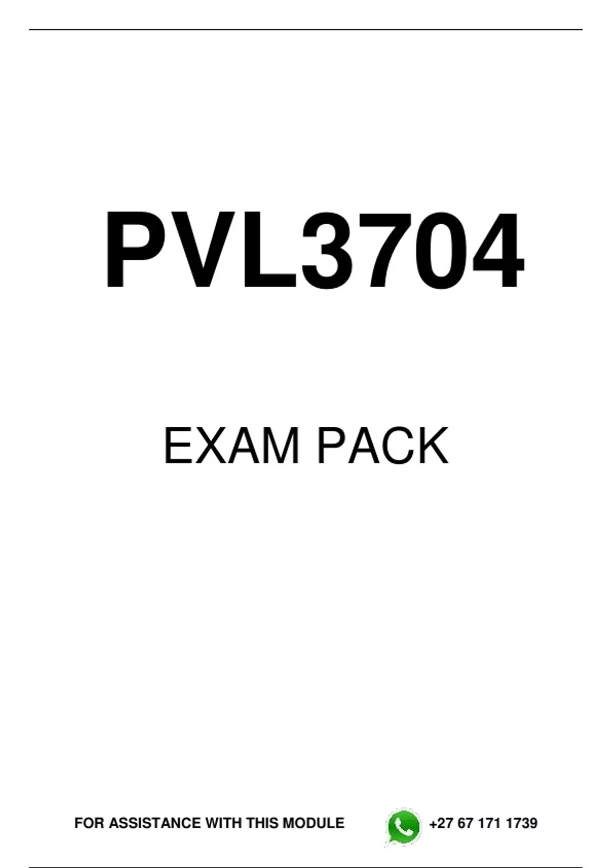 PVL3704 EXAM PACK 2025 - (PVL3704) - Stuvia SA