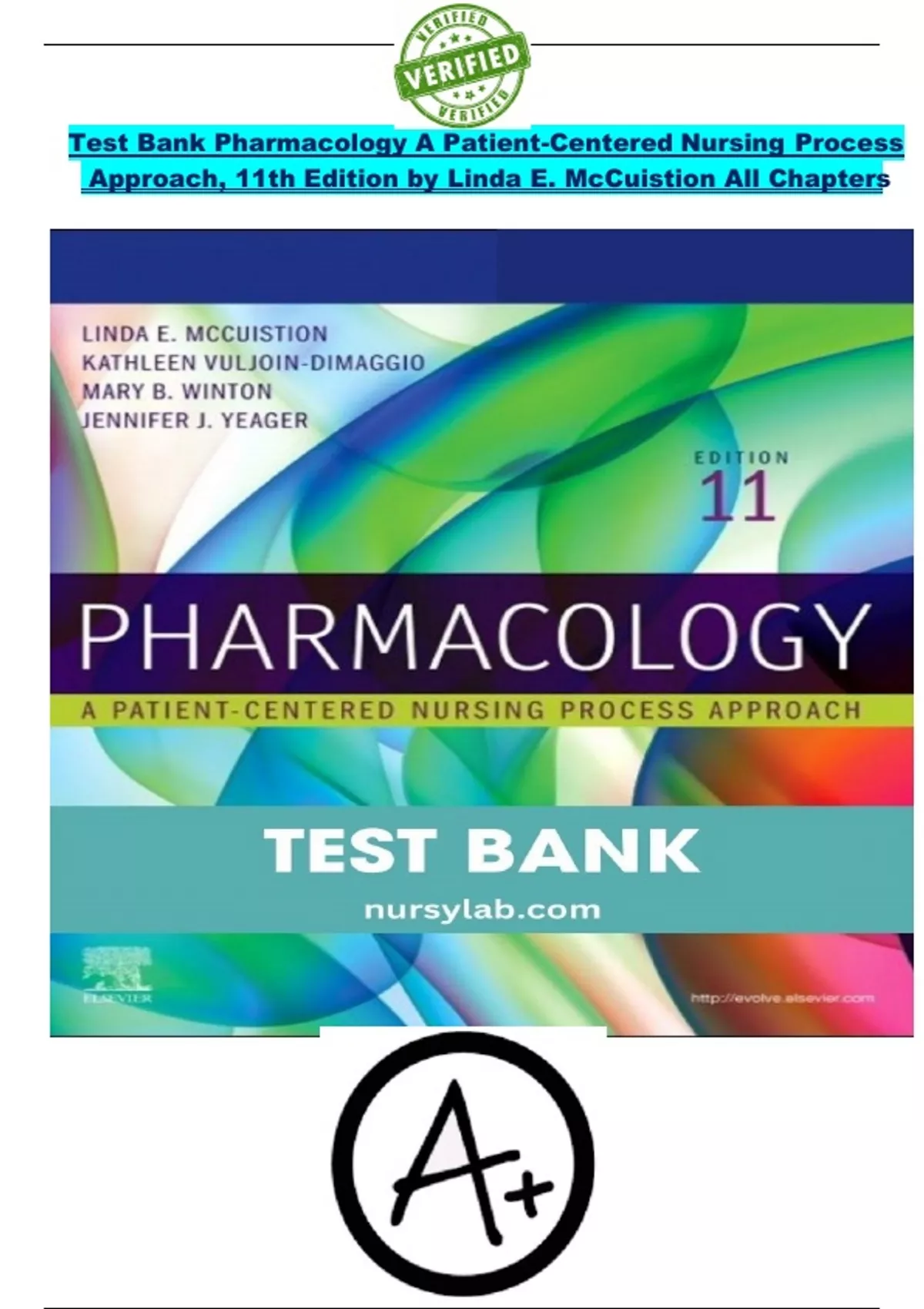 Pharmacology A Patient-Centered Nursing Process Approach 11th Edition ...