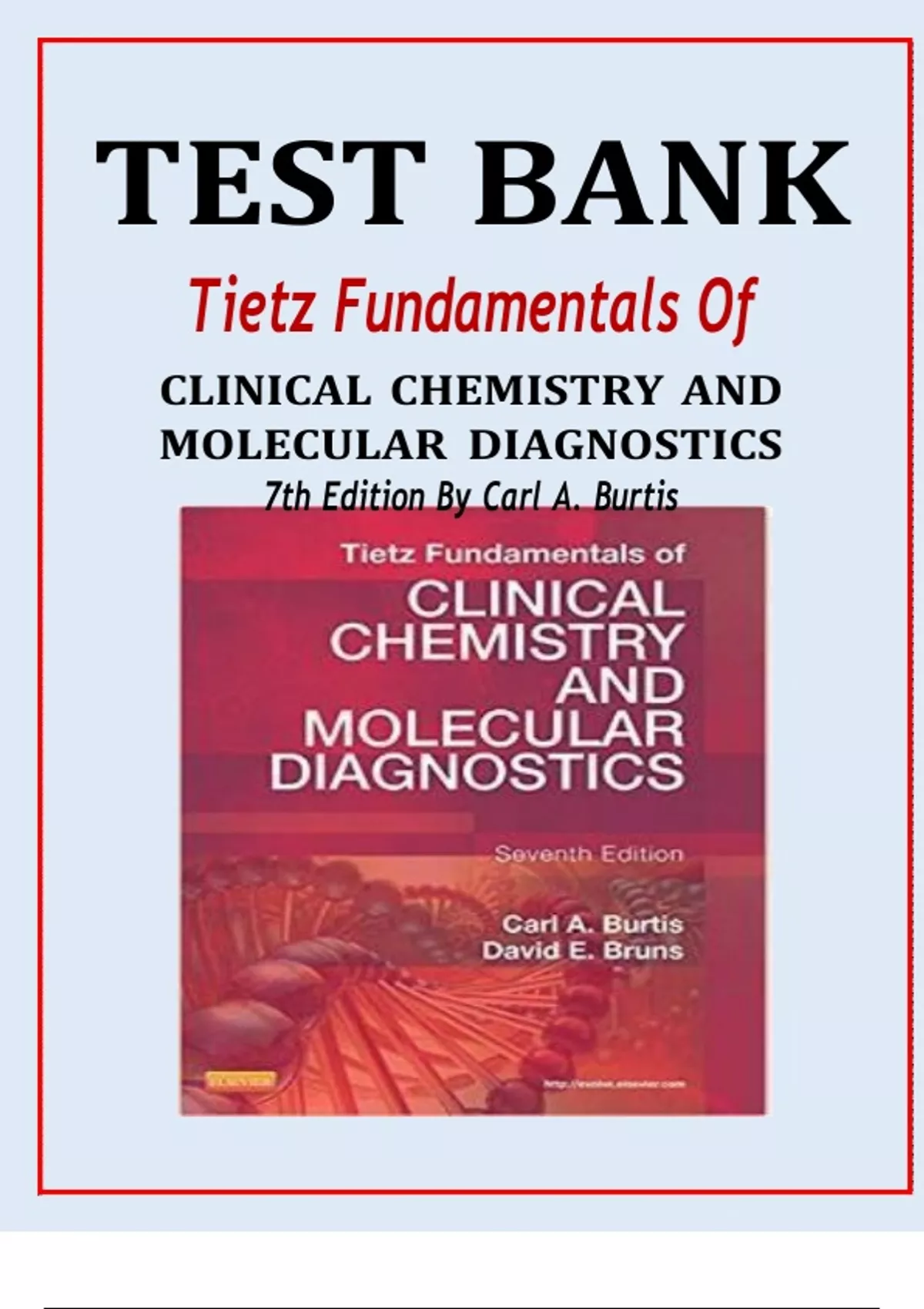 Tietz Fundamentals of Clinical Chemistry and Molecular Diagnostics 7th ...