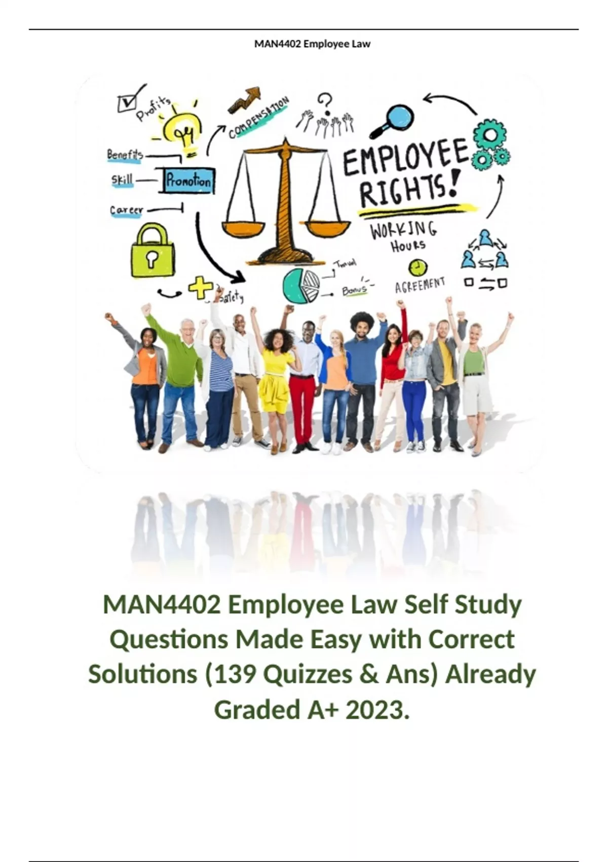MAN4402 Employee Law Self Study Questions Made Easy with Correct ...