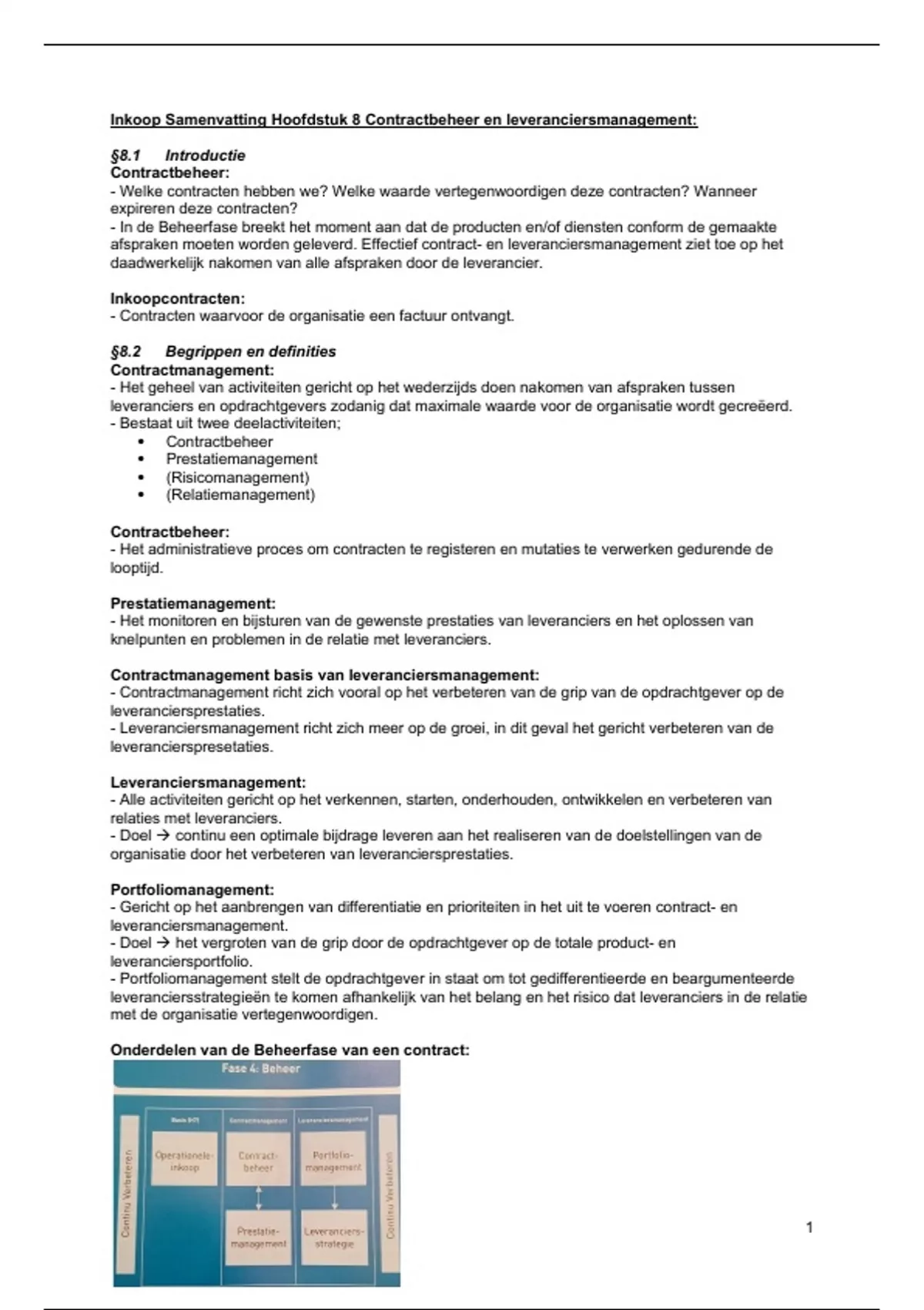 Ondernemen in FM Samenvatting Inkoop in strategisch perspectief Hoofdstuk 7 - Ondernemen in FM ...