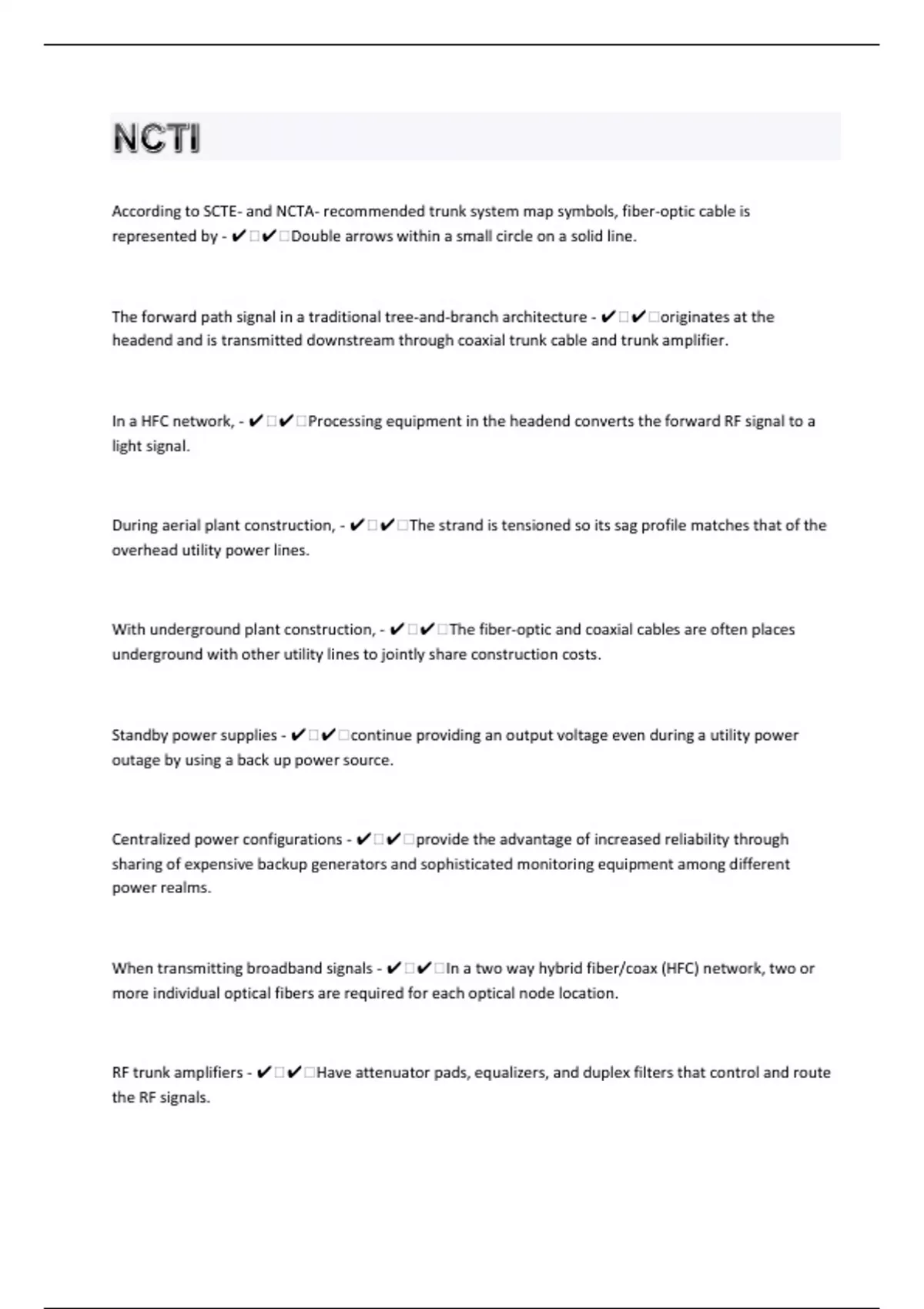 NCTI 130 Questions with 100% Correct Answers | Updated 2023 | Guaranteed A+ - Ncti - Stuvia NL