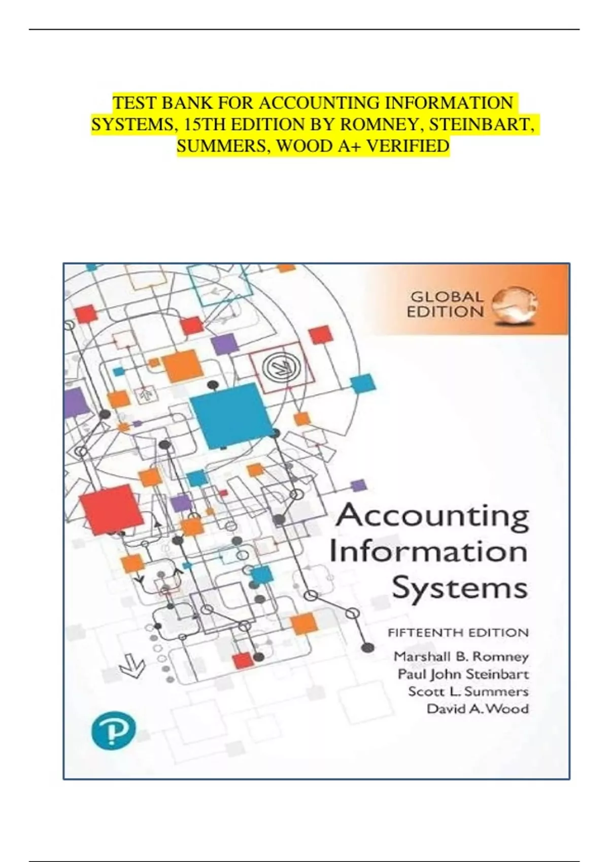 TEST BANK FOR ACCOUNTING INFORMATION SYSTEMS, 15TH EDITION BY ROMNEY ...