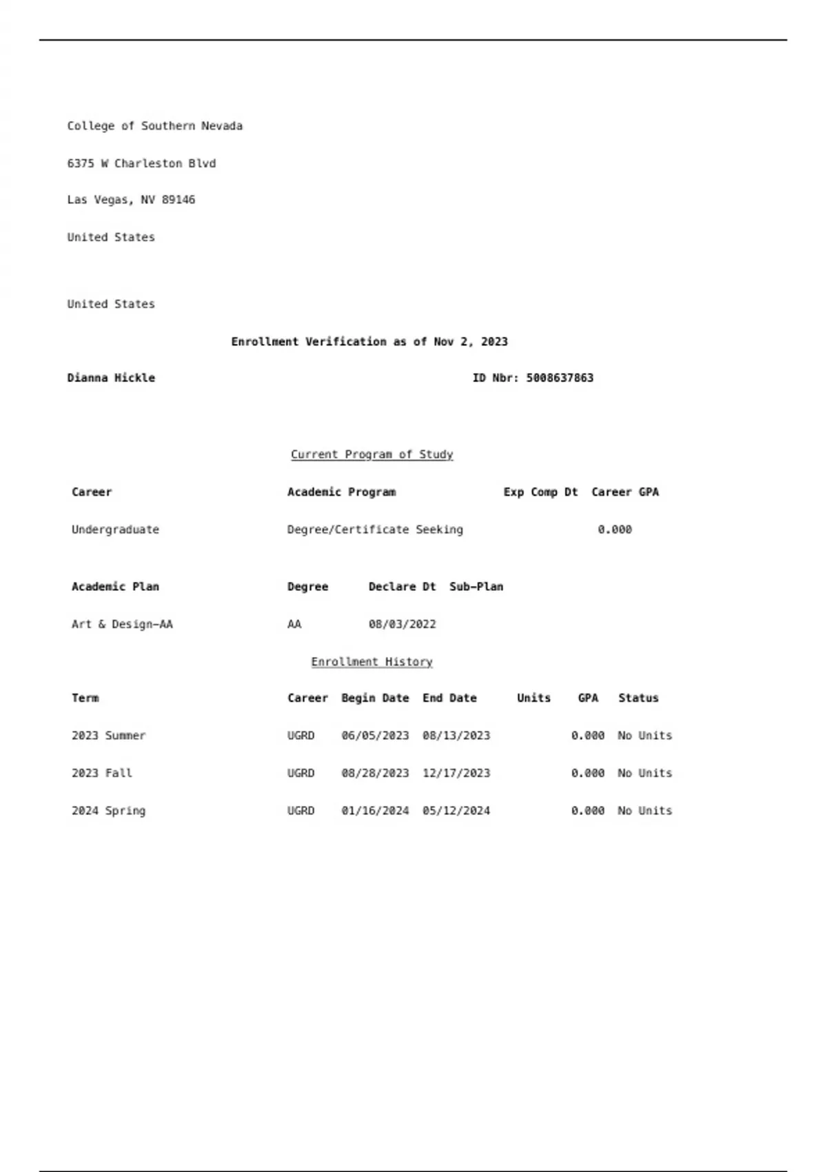 Summary Enrolment certificate - Certificate - Stuvia US