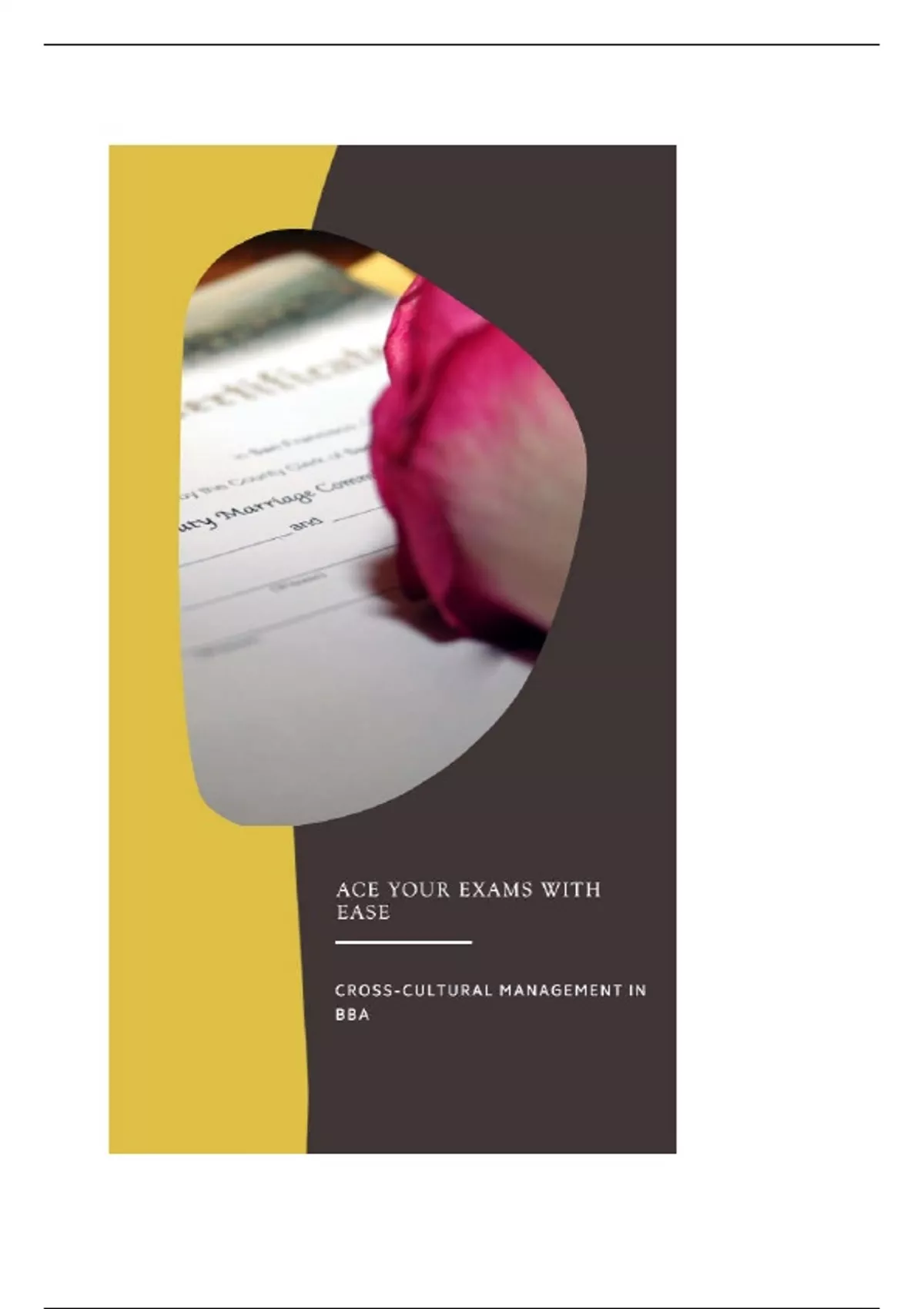 43. Exam Papers for Cross-Cultural Management in BBA (With Answers ...