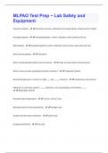 MLPAO Test Prep ~ Lab Safety and Equipment Questions and Answers(A+ ...