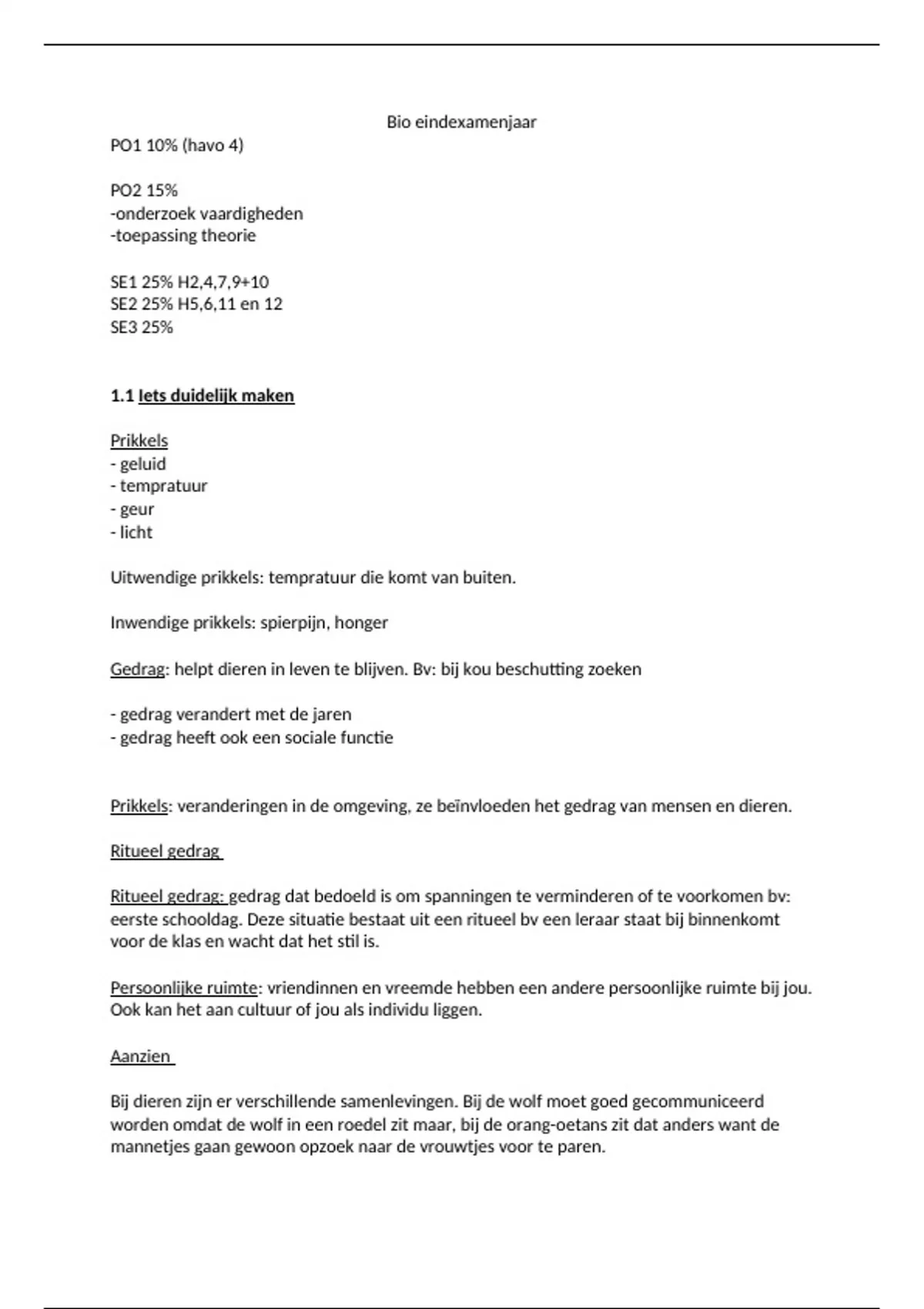 Samenvatting Alles wat je moet weten voor je eindexamen in 1 document ...