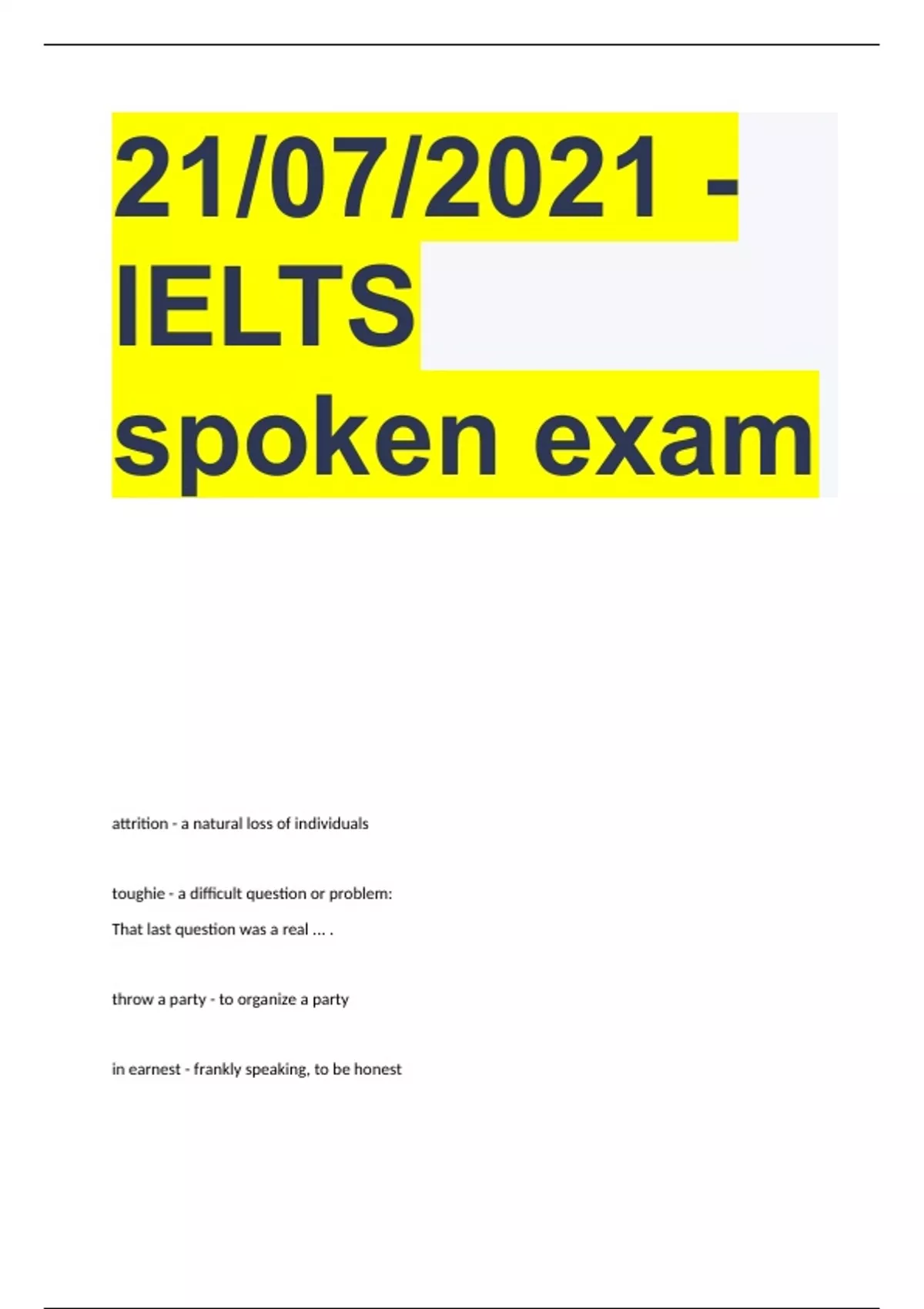 IELTS package - Stuvia US