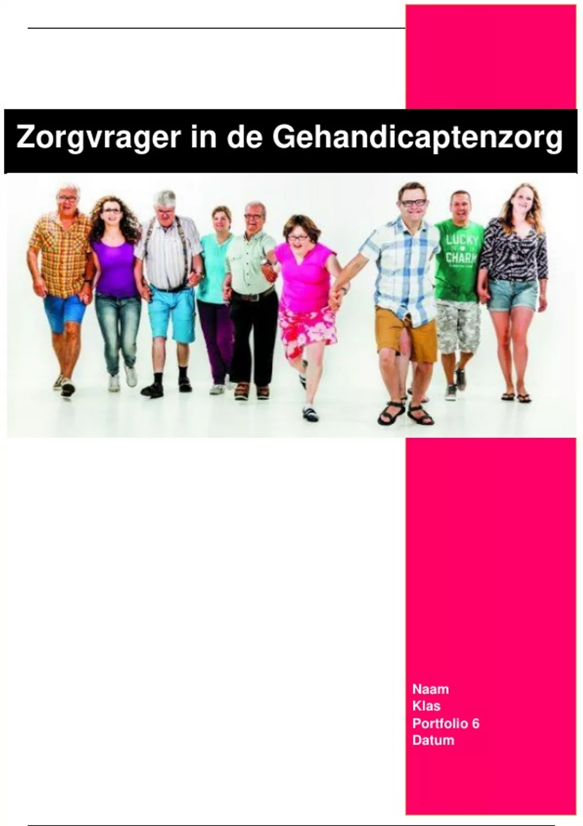 portfolio zorgvrager aan zet in de gehandicaptenzorg - Anatomie ...