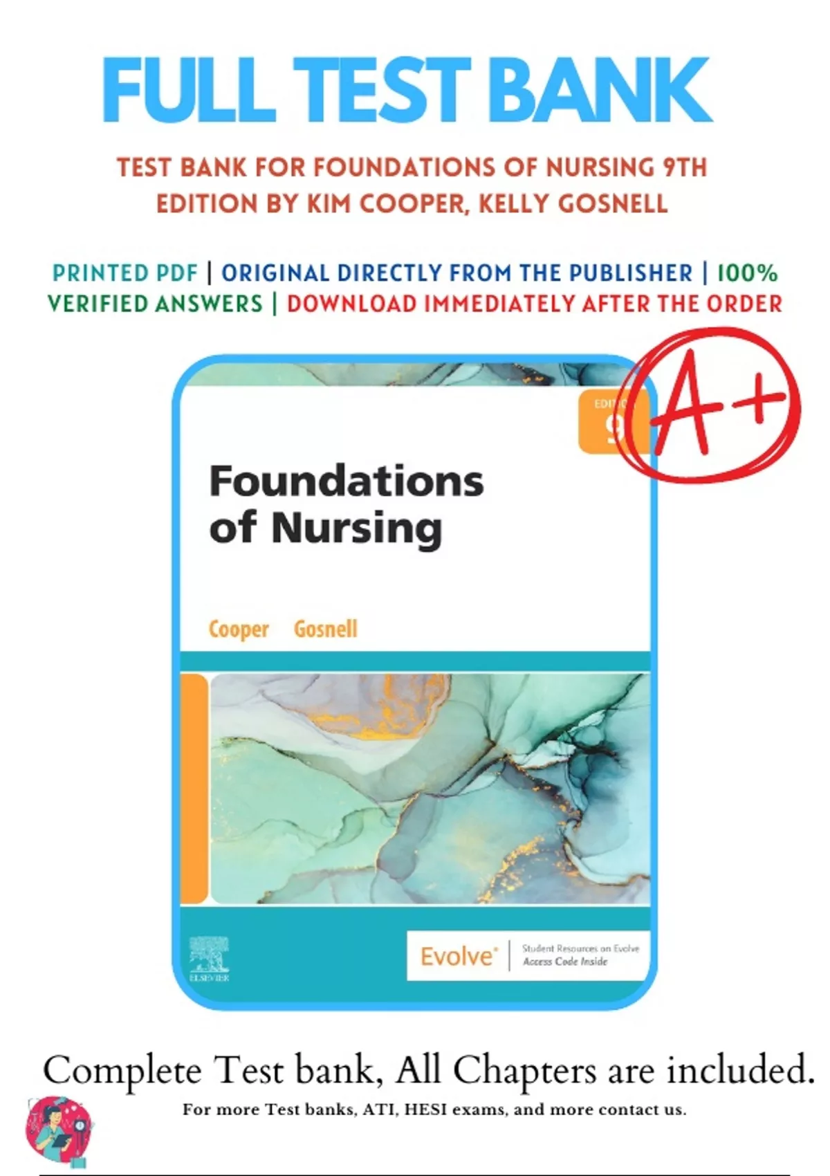 Test Bank For Foundations of Nursing 9th Edition by Kim Cooper ...