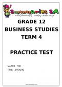 Grade 12 Business Studies (BS) November Paper 1 and Memo - 2023 ...