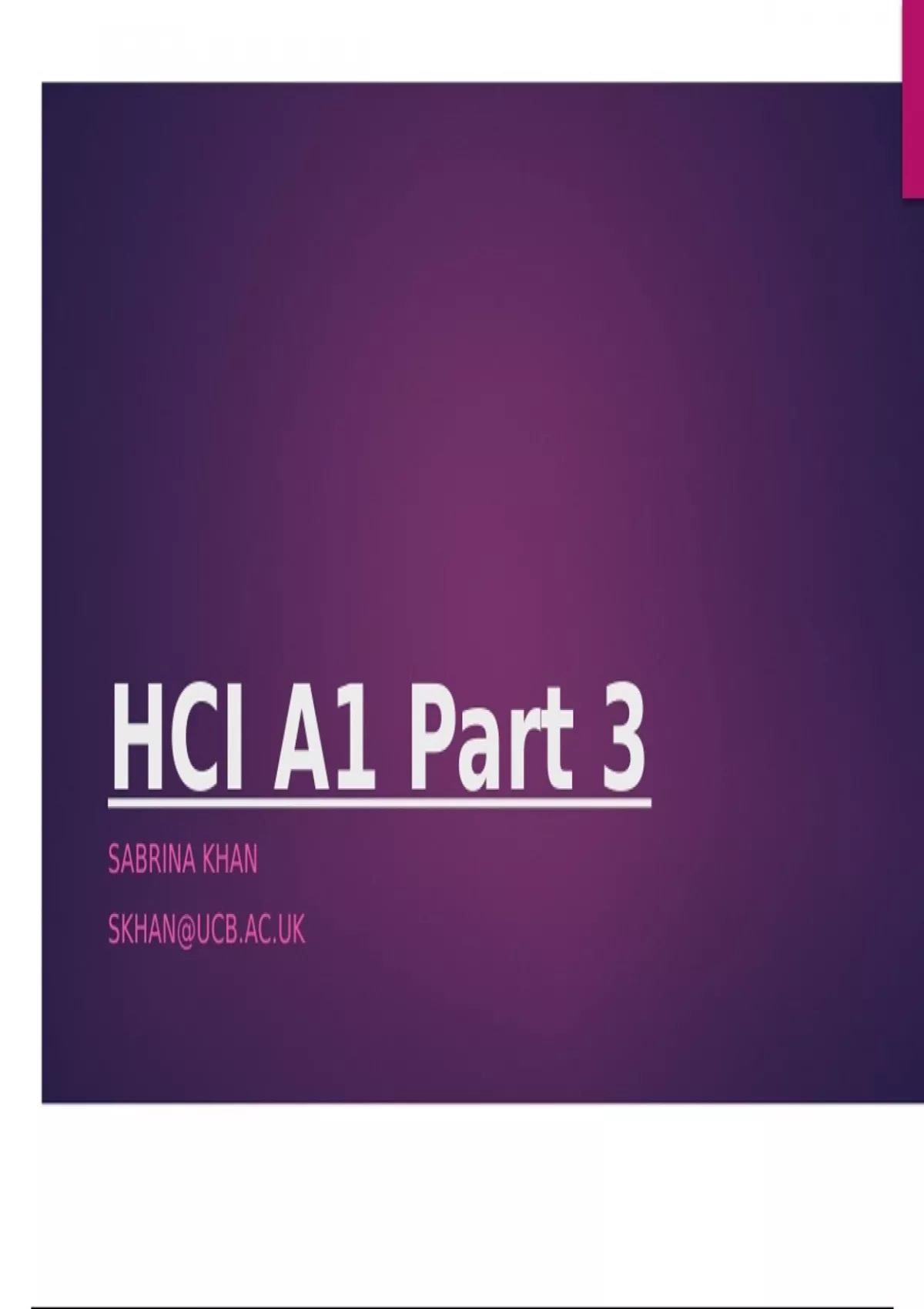 Summary Checklist HCI Assignment 1 - Stuvia UK