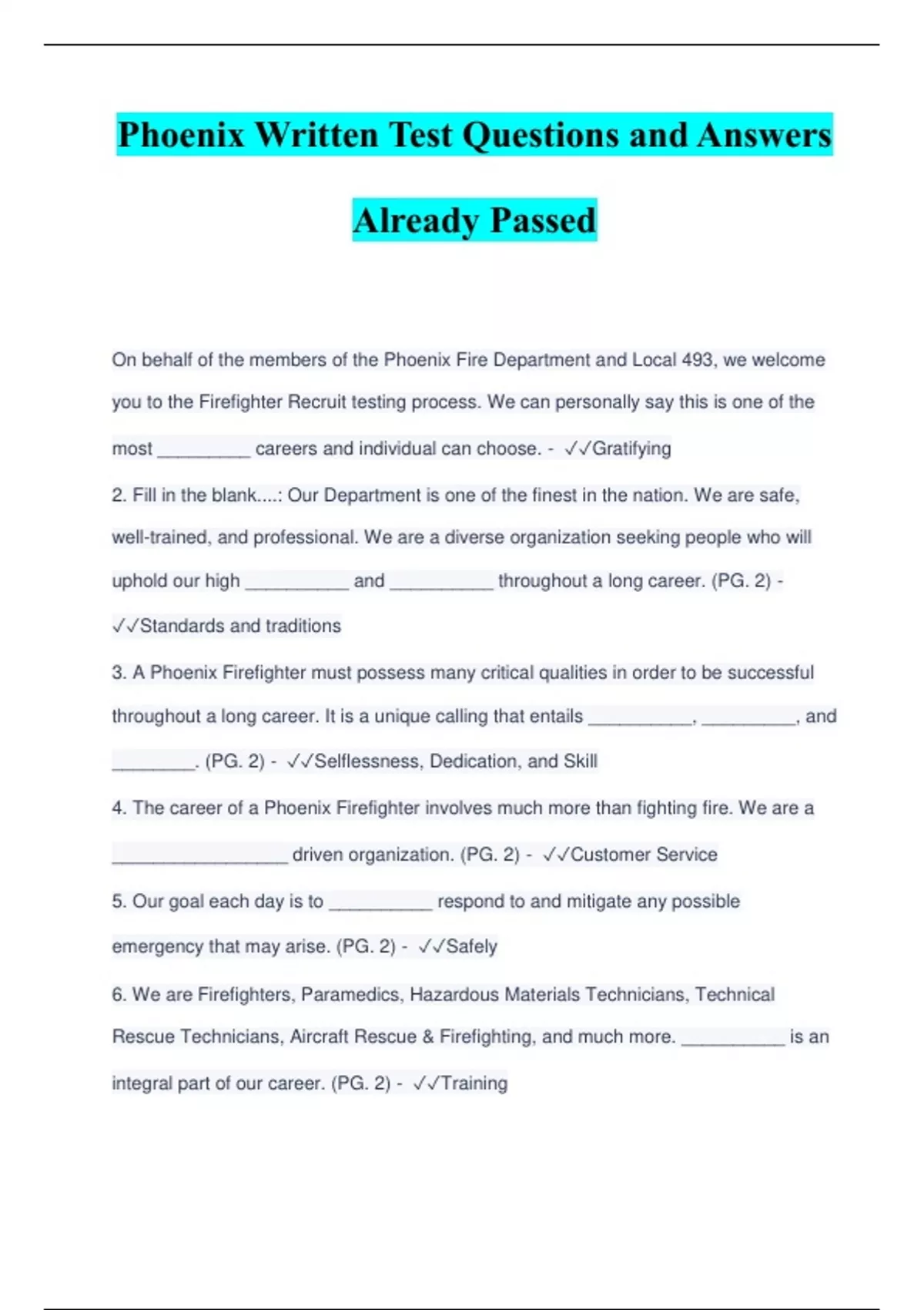 Phoenix Written Test Questions and Answers Already Passed - Phoenix ...