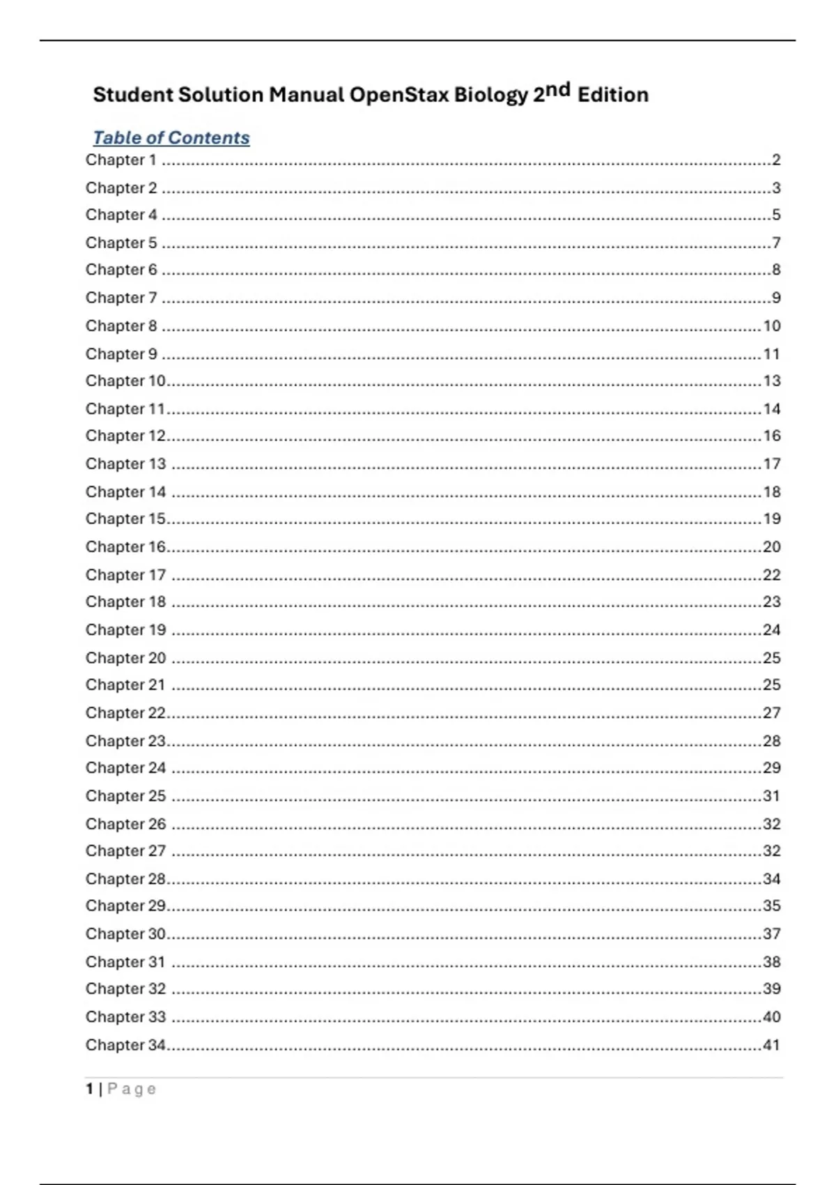 Test Bank for Biology 2nd Edition from OpenStax College ISBN ...